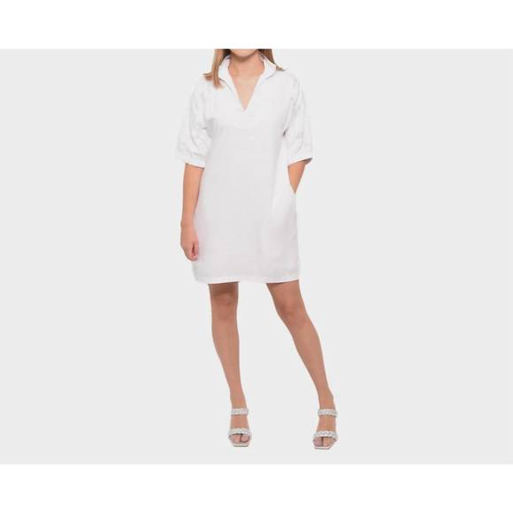 Emily Mccarthy | Dresses | New Emily Mccarthy Poppy Dress In White ...